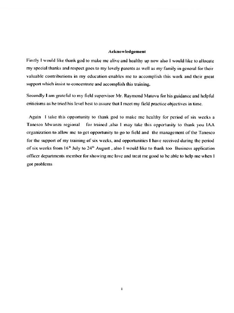 FIELD REPORT (Final Draft) | PDF