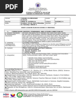 Daily Lesson Plan SCIENCE 4 WEEK 3 | PDF | Leaf | Plants