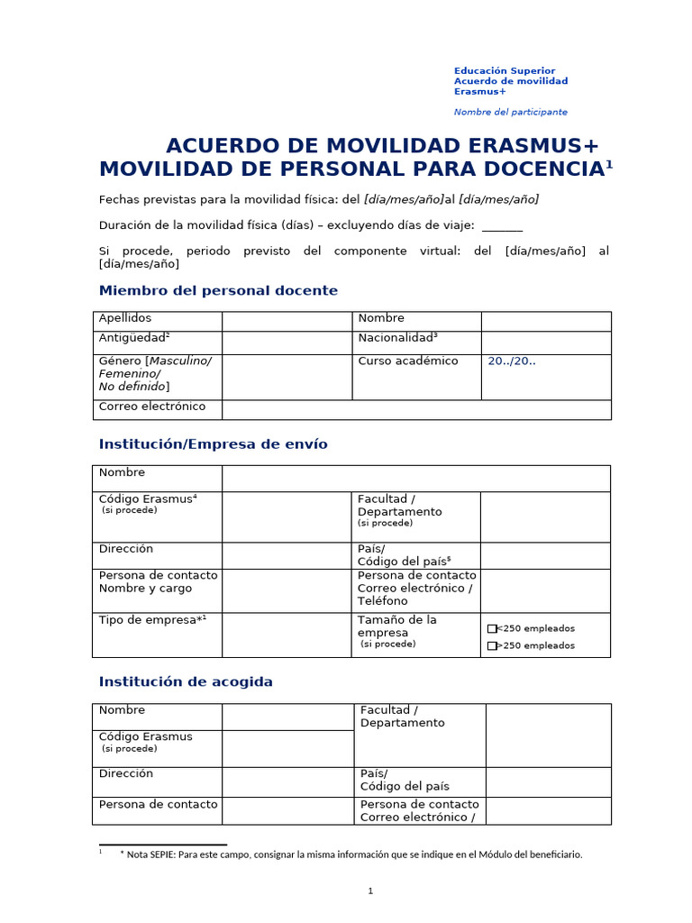 2.a Acuerdo-movilidad-docencia-KA131-KA171-2024-ES | PDF | Maestros | Enseñando