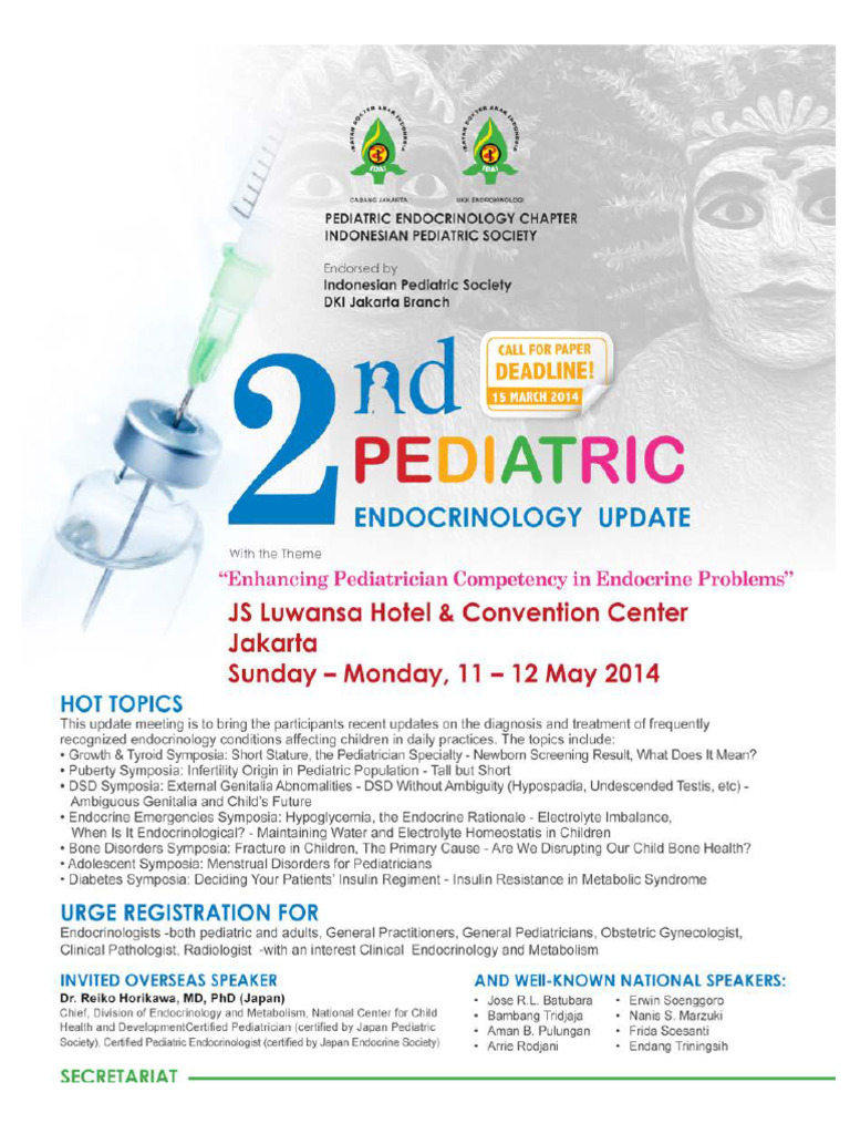 2nd Pediatric Endocrinology 2014 | PDF | Art | Computers