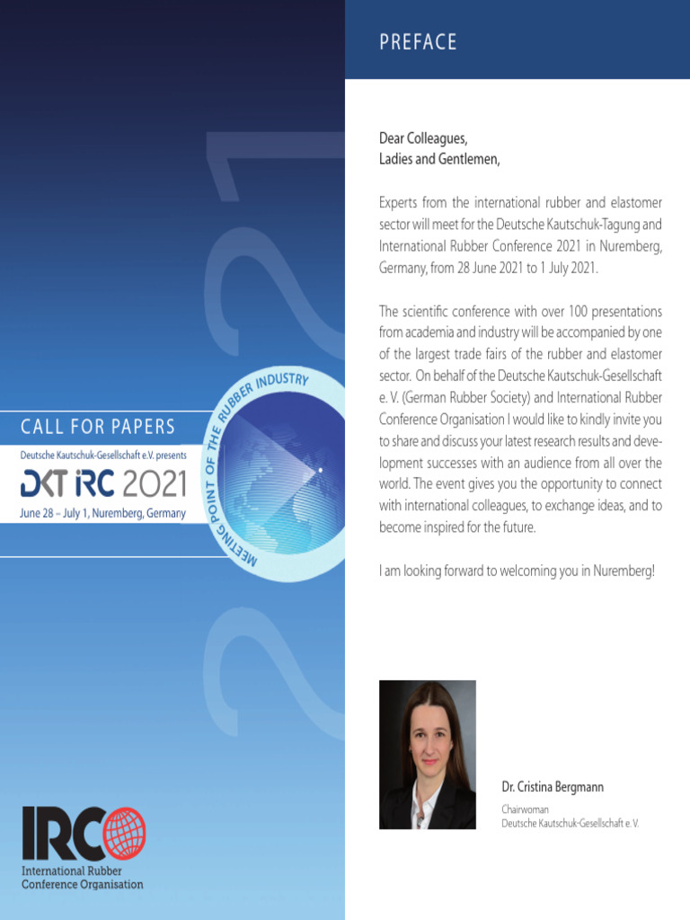 DKT IRC 2021 Call For Papers | PDF
