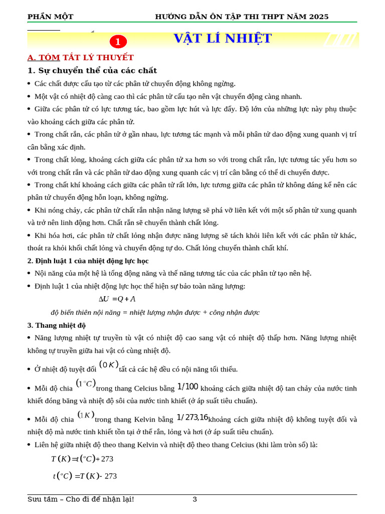 Huong Dan Ôn Thi TNTHPT 2025 | PDF