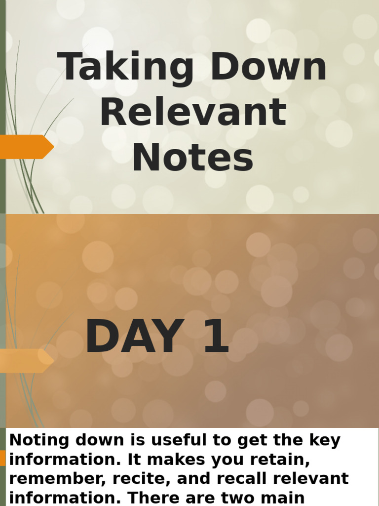 Effective Note-Taking Strategies | PDF | Information
