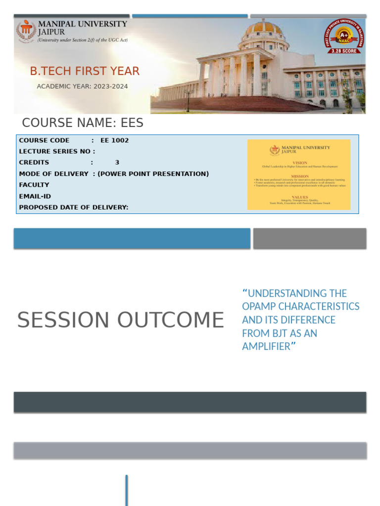 Op-Amp 1 | PDF | Operational Amplifier | Amplifier