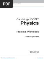 Cambridge IGCSE Physics 3rd Edition Practical Workbook | PDF