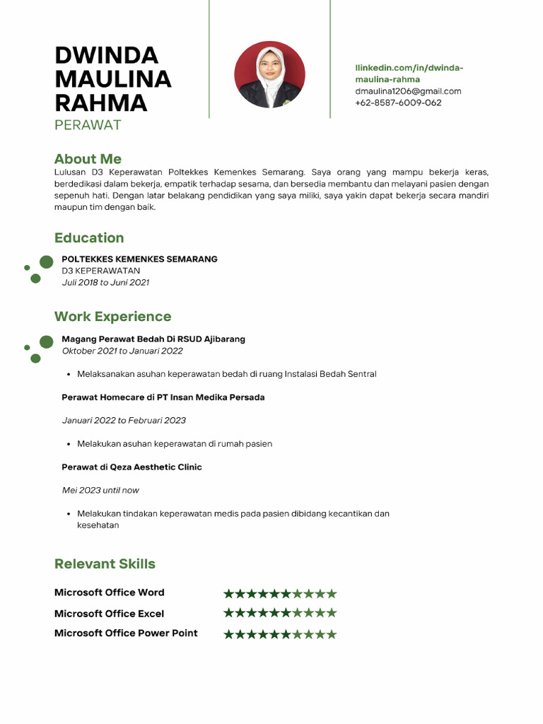 CV Dwinda Maulina Terbaru | PDF