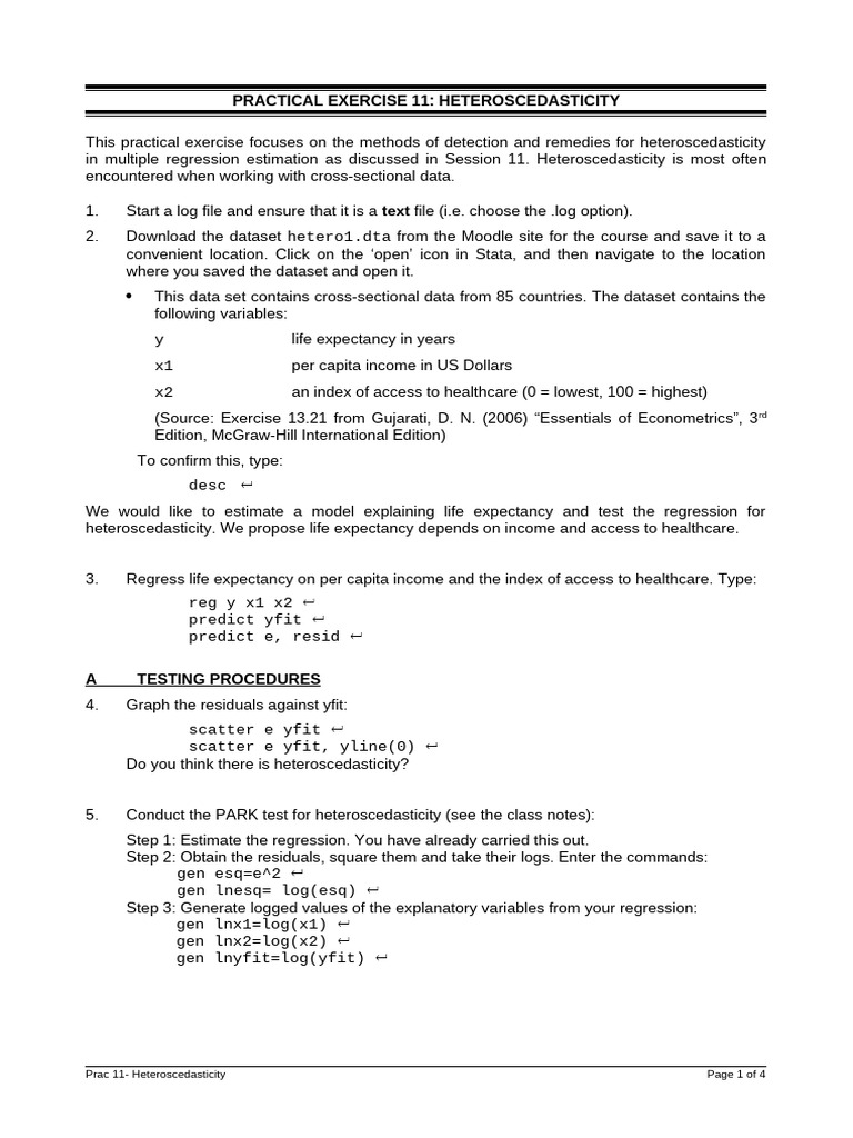 Heteroscedasticity in Regression Analysis | PDF | Regression Analysis ...