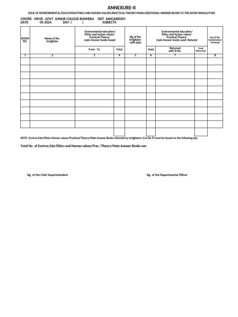 Annexure - II | PDF | Science & Mathematics | Technology & Engineering