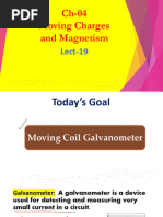 Moving Coil Galvanometer With Diagram | PDF