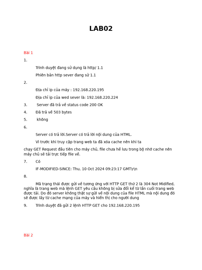 Lab2 Nhap Mon Mang | PDF