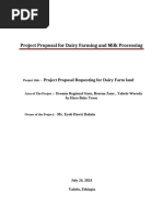 Diary & Milk Processing Project Proposal | PDF | Dairy | Milk