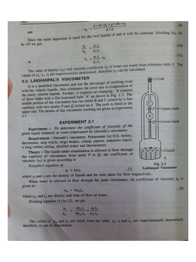 Viscosity Experiment | PDF