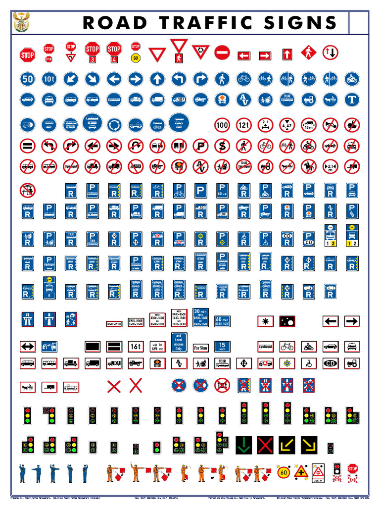 South African Road Traffic Sign Chart 1 1 | PDF