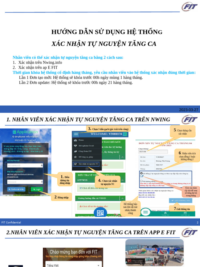 HDSD XacNhanTuNguyenTangCa | PDF