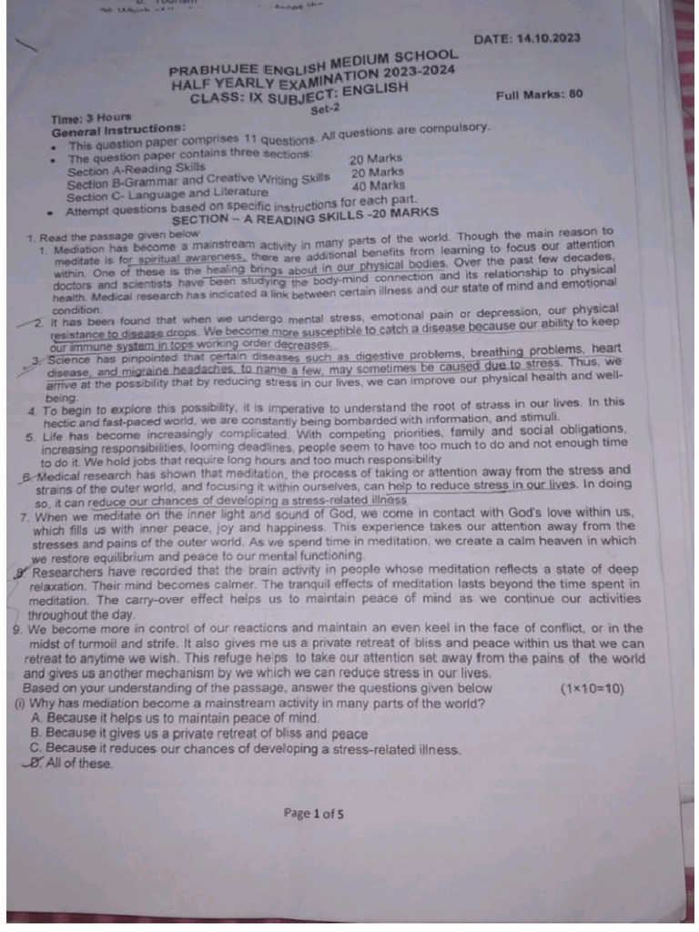 English PDF - Pyqs | PDF