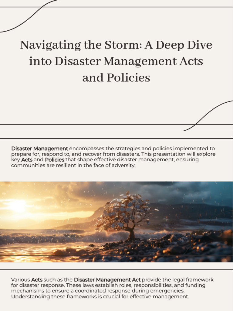 Slidesgo Navigating The Storm A Deep Dive Into Disaster Management Acts ...