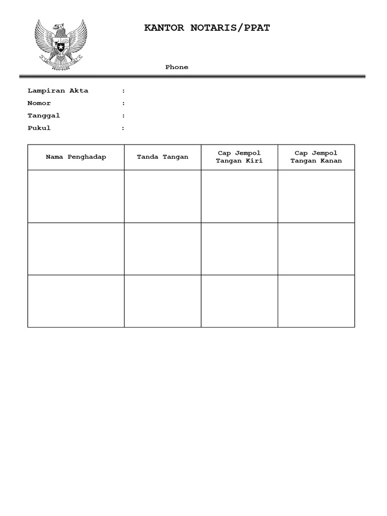 Blanko Sidik Jari | PDF