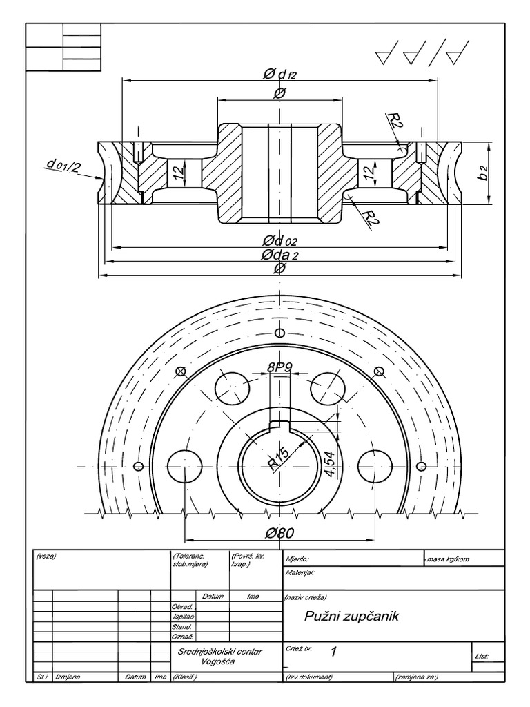 Puzni Zupcanik Model | PDF