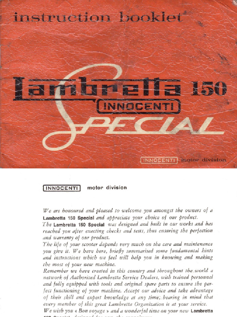 LI150 Special Manual English | PDF