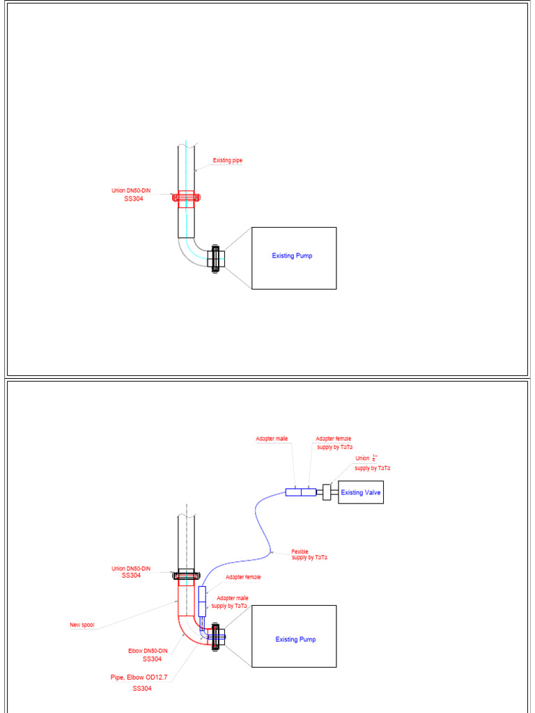DN50-DIN Pump and Pipe Components List | PDF