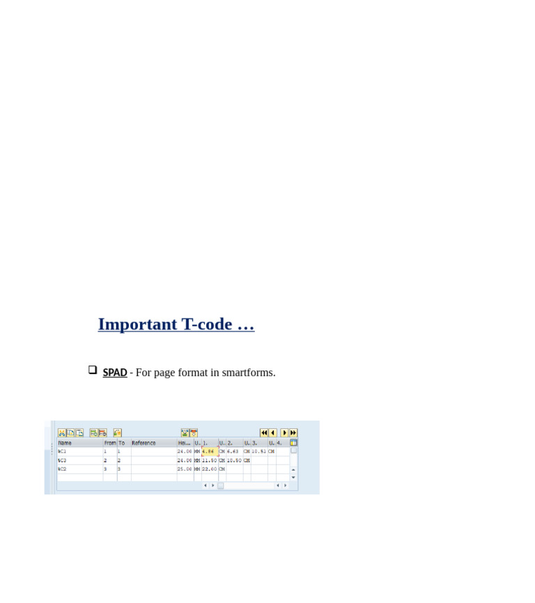 Imp Tcode | PDF