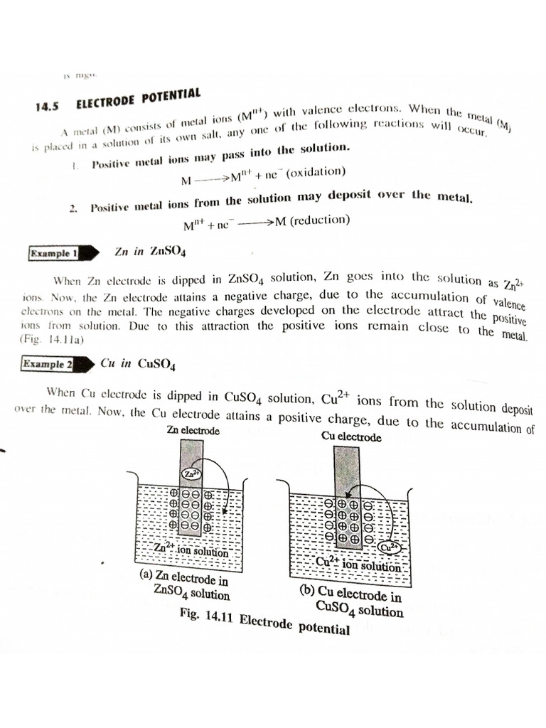 (CHEM) - Electrode Potential | PDF