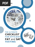 FAT Checklist | PDF | Calibration | Verification And Validation