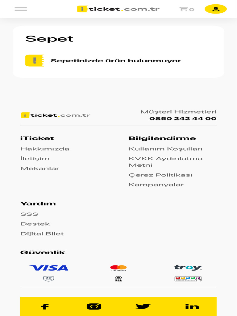 Sepet Iticket - COM.TR - Türkiye'nin Bilet Satış Platformu | PDF