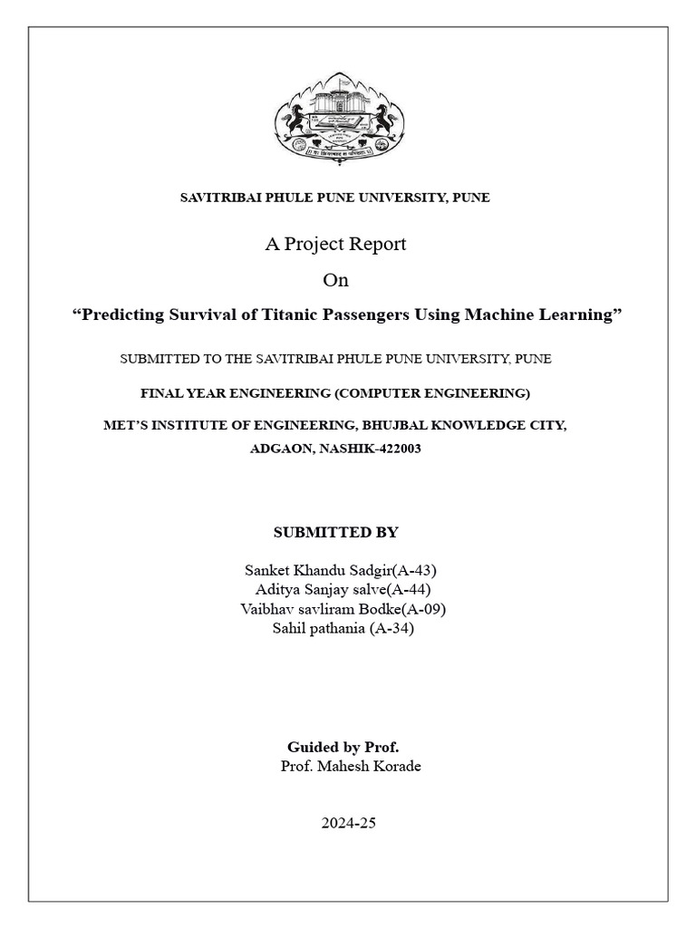 Ml Mini Project Docx New A Pdf Machine Learning Support