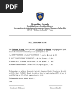 Deklarata e Statusit Personal | PDF