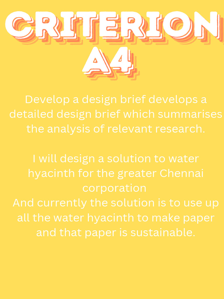 Criterion Criterion A4 A4 | PDF
