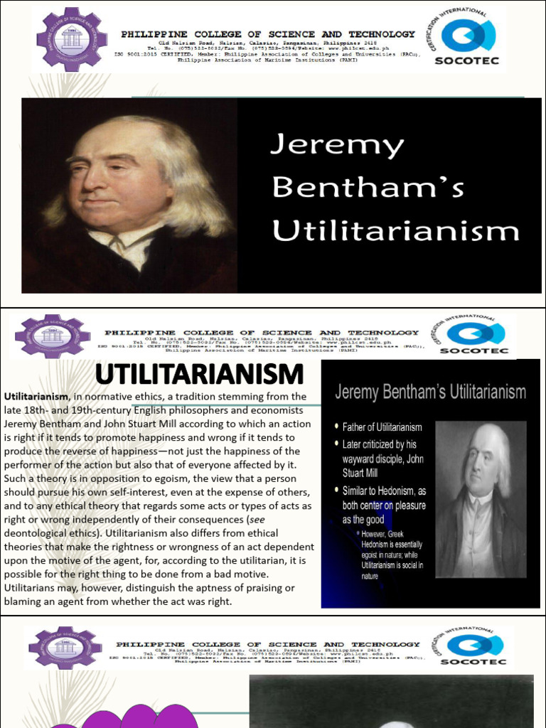 Utilitarianism | PDF | Politics