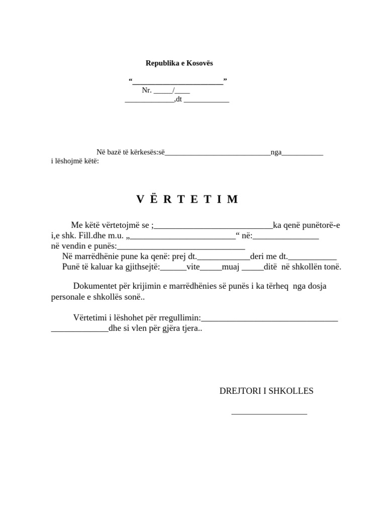 Vertetim Puntori | PDF