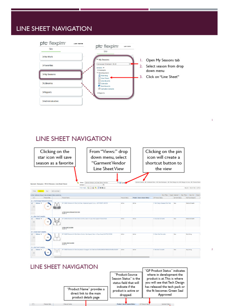 Vendor - Line Sheet Navigation 9.27.23 | PDF