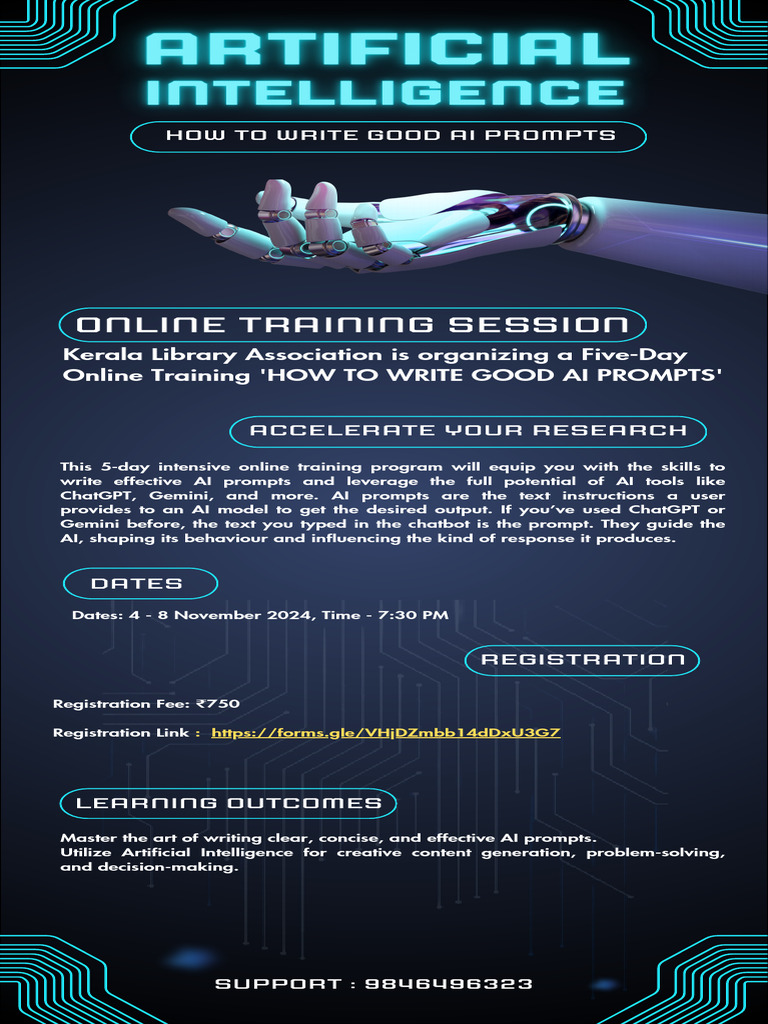 Dark Blue Artificial Intelligence Modern and Futuristic Infographic | PDF