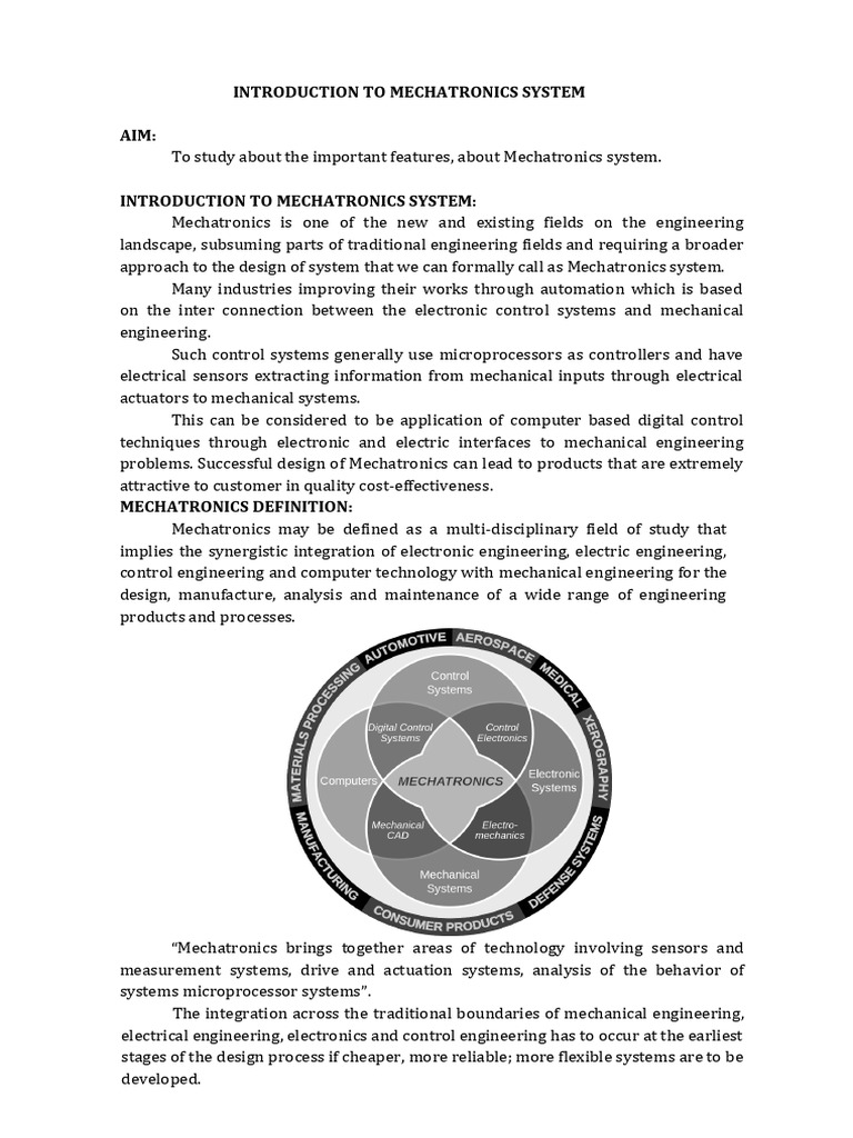 Introduction Mechatronics & Iot Lab | PDF | Internet Of Things | Valve
