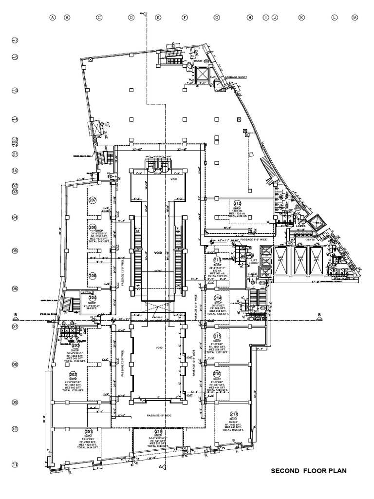 Detailed Second Floor Plan Layout | PDF