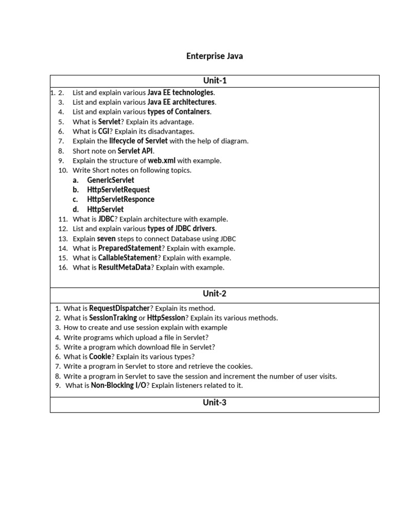 Enterprise Java Technologies | PDF | Enterprise Architecture | Computing