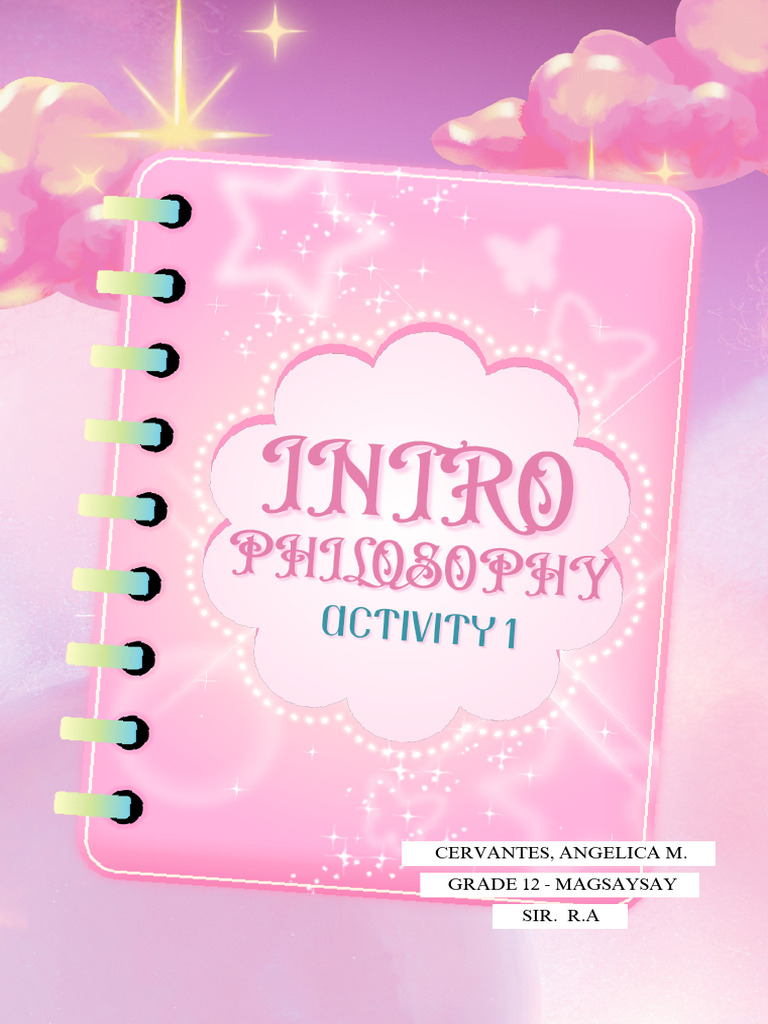 iNTRO PHILOSOPHY Cover Notebook | PDF