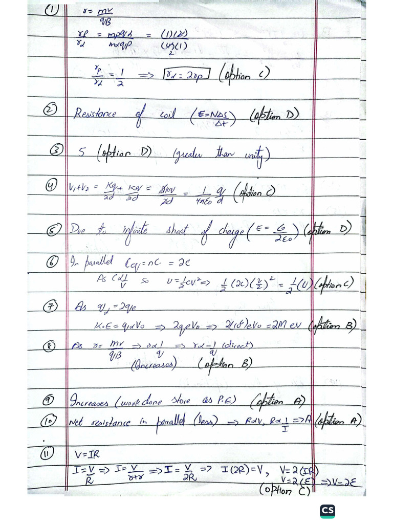 Physics paper solution | PDF