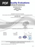 3M Certificate-Of-Conformance-10 | PDF | Legal Liability | Implied Warranty