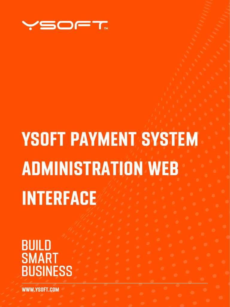 YSoft Payment System Administration Web Interface-V55-20180924 - 0720 | PDF | Cash | Login