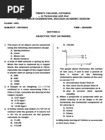 Physics Ss1 First Term | PDF | Force | Acceleration