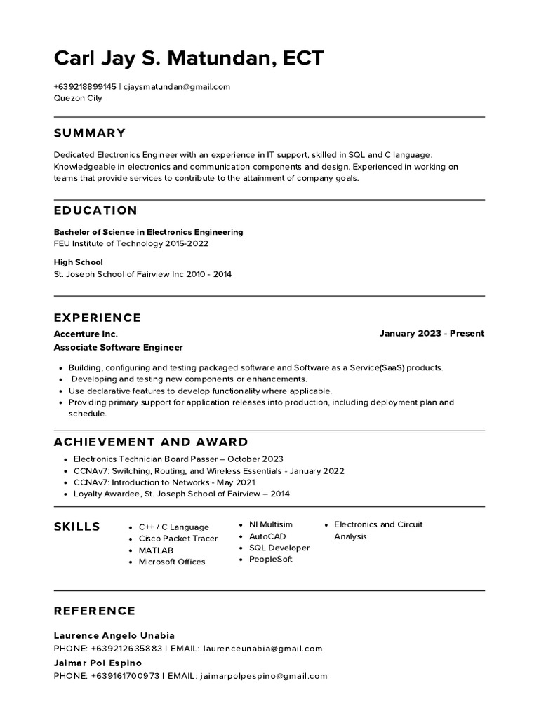 Carl Jay-resume 1 | PDF