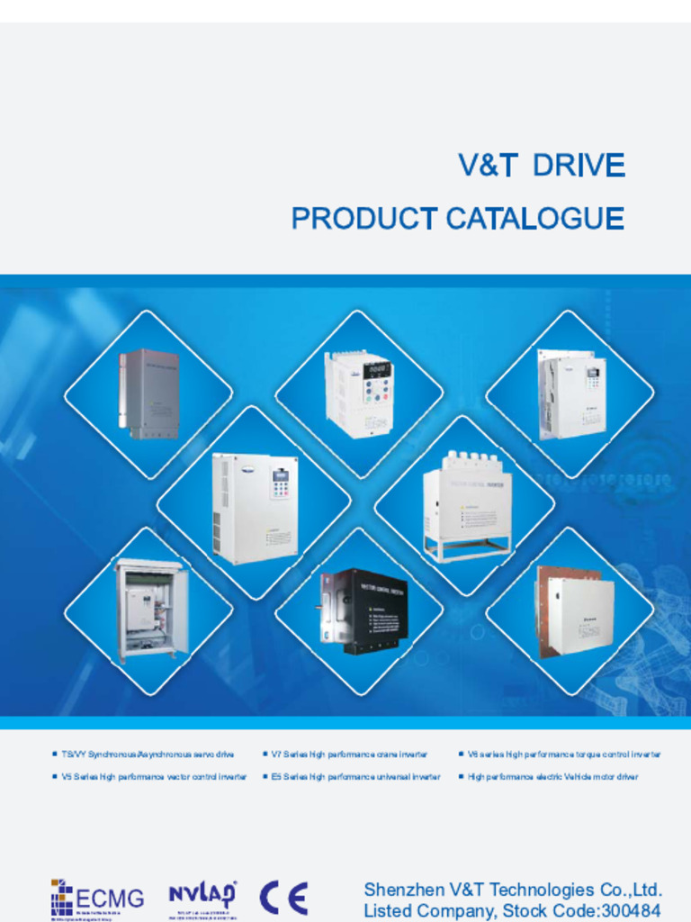 V&T E5-H Universal Series Inverter Catalog | PDF