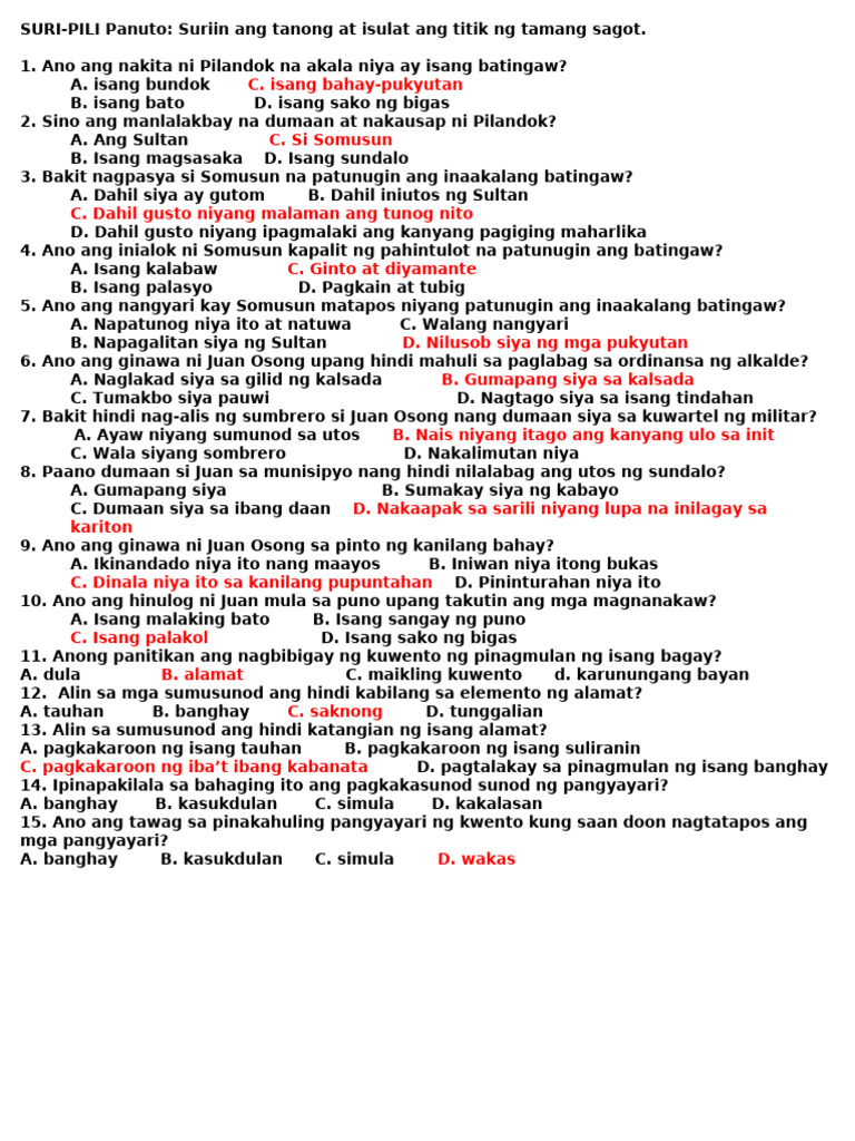 grade 7 activity | PDF