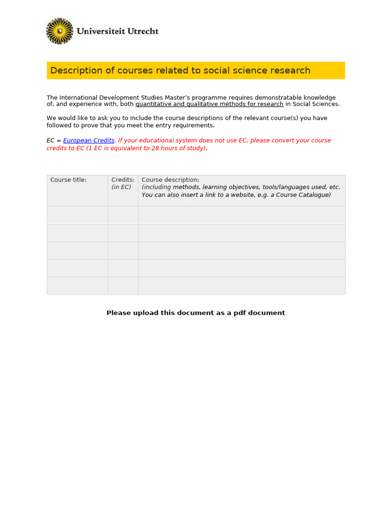 IDS - Course Descriptions | PDF | Computers