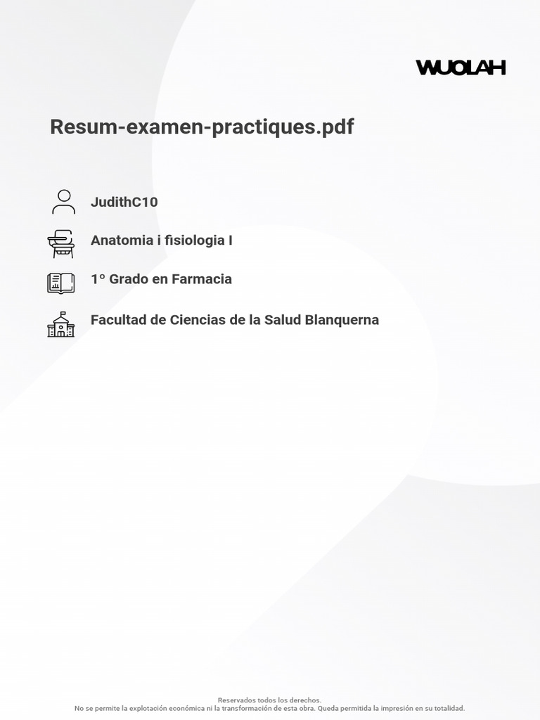 Wuolah Premium Resum Examen Practiques | PDF | Sistema esquelético | Sistema musculoesquelético