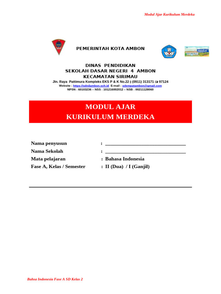 Modul Ajar Kls 2 BIndo Observasi-1 | PDF