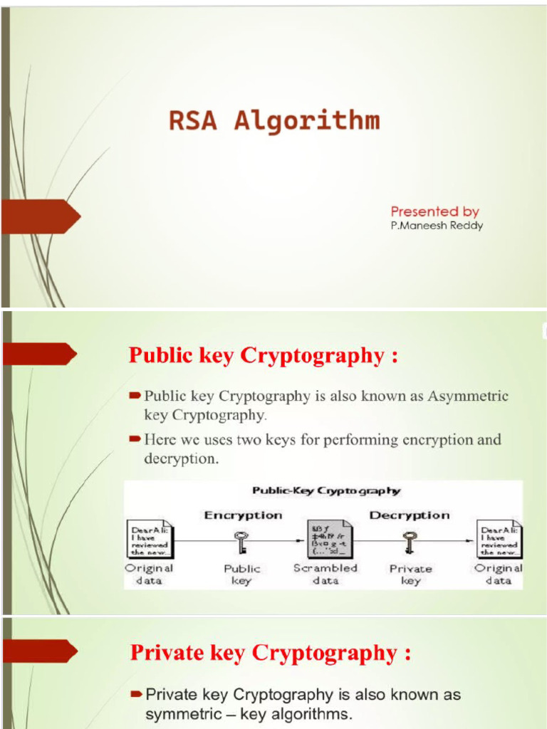 3.2.RSA Algorithm | PDF